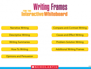 Writing Frames for the Interactive Whiteboard-我的小孩的成长分享
