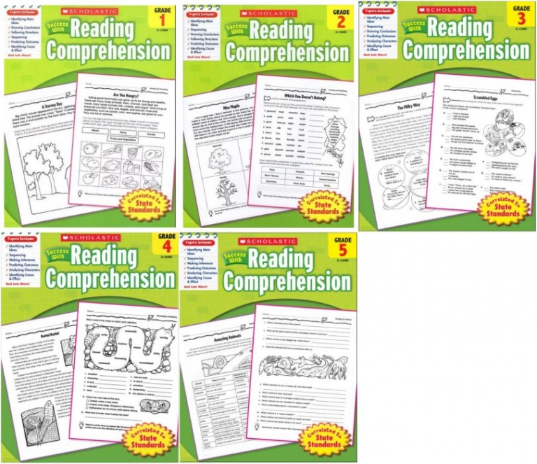 Scholastic Success With Reading Comprehension 1 5 