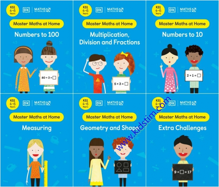 DK Master Maths at Home 4-6years 2022新版 高清PDF (6books)-我的小孩的成长分享
