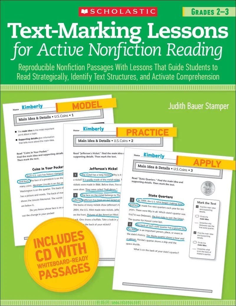 Text Marking Lessons for Active Nonfiction Reading G2-3 PDF下载-我的小孩的成长分享