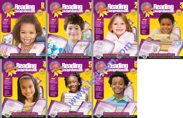 Master Skills Reading Comprehension K-6级别 共7册-我的小孩的成长分享