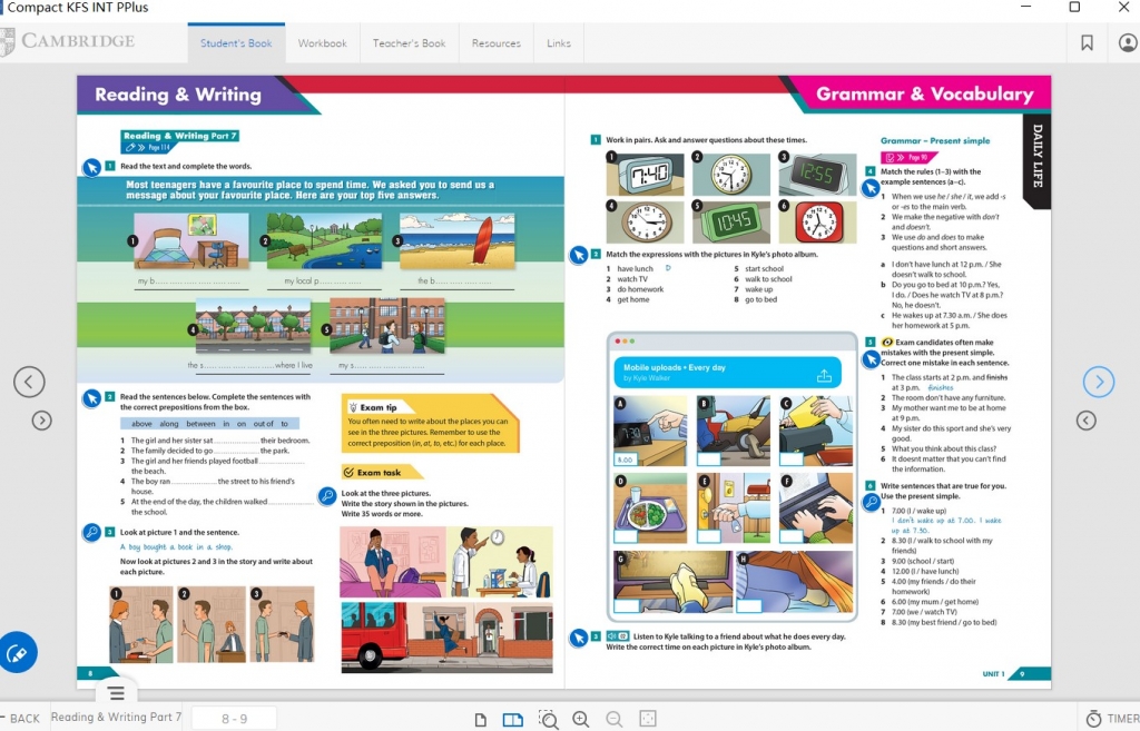 COMPACT Key for Schools KET 第二版白板软件-我的小孩的成长分享