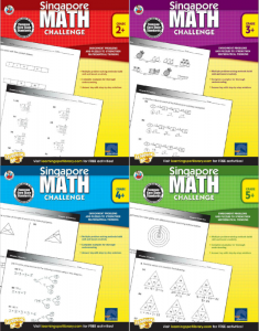 Singapore Math Challenge 含答案 共4册-我的小孩的成长分享