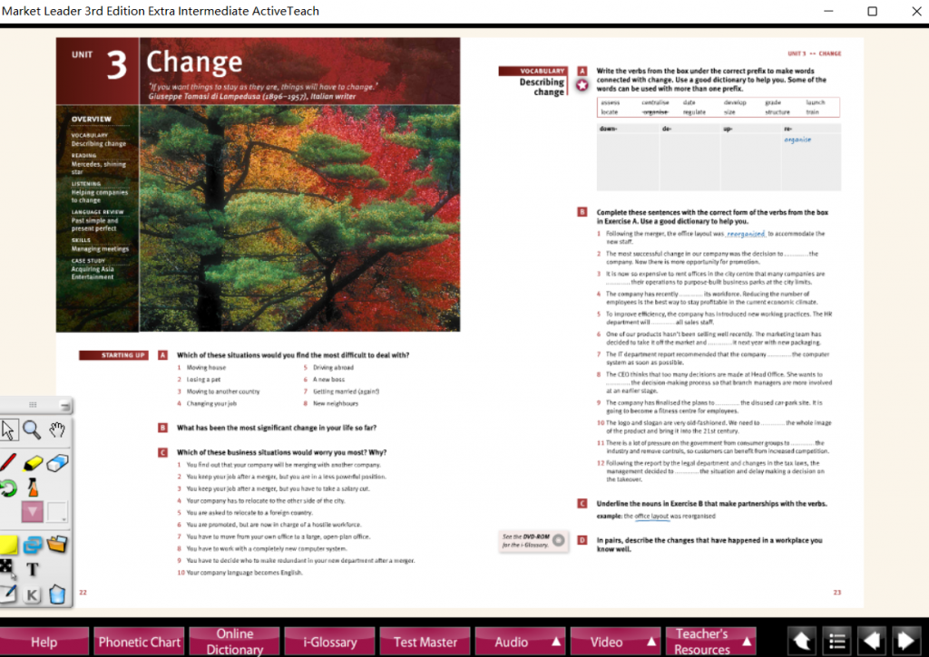 market leader 第三版 1-5级别 白板软件-我的小孩的成长分享