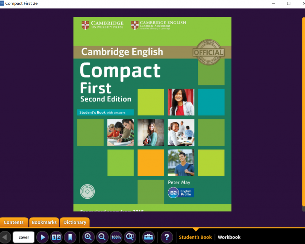 compact first 第二版 白板软件 送pdf sb+tb+wb+音频+测试 FCE教材-我的小孩的成长分享