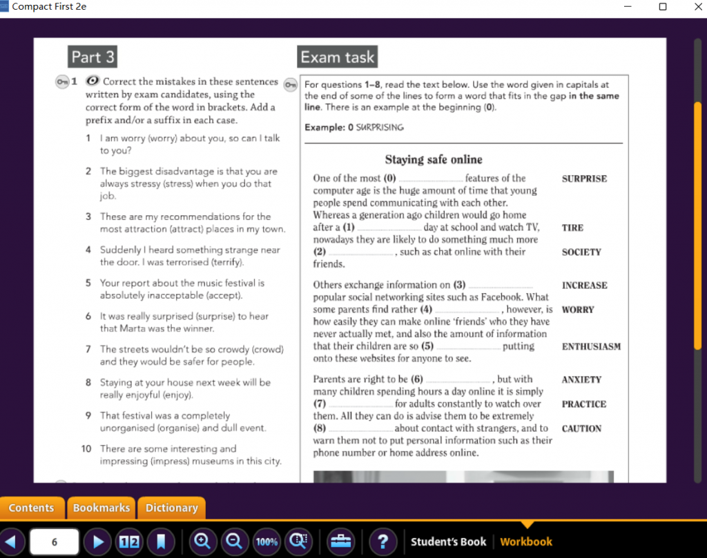 compact first 第二版 白板软件 送pdf sb+tb+wb+音频+测试 FCE教材-我的小孩的成长分享