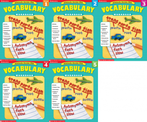 scholastic success with vocabulary workbook 1-5级-我的小孩的成长分享