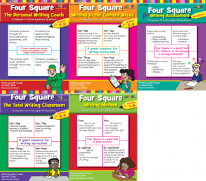 four square writing in the content areas 四方格写作法分级指导练习册 G5-9 共5册-我的小孩的成长分享