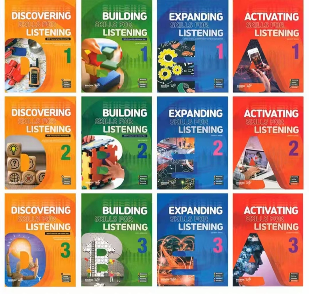 Skills for Listening 系列 Discovering、Building、Expanding、Activating 四个等级 ...